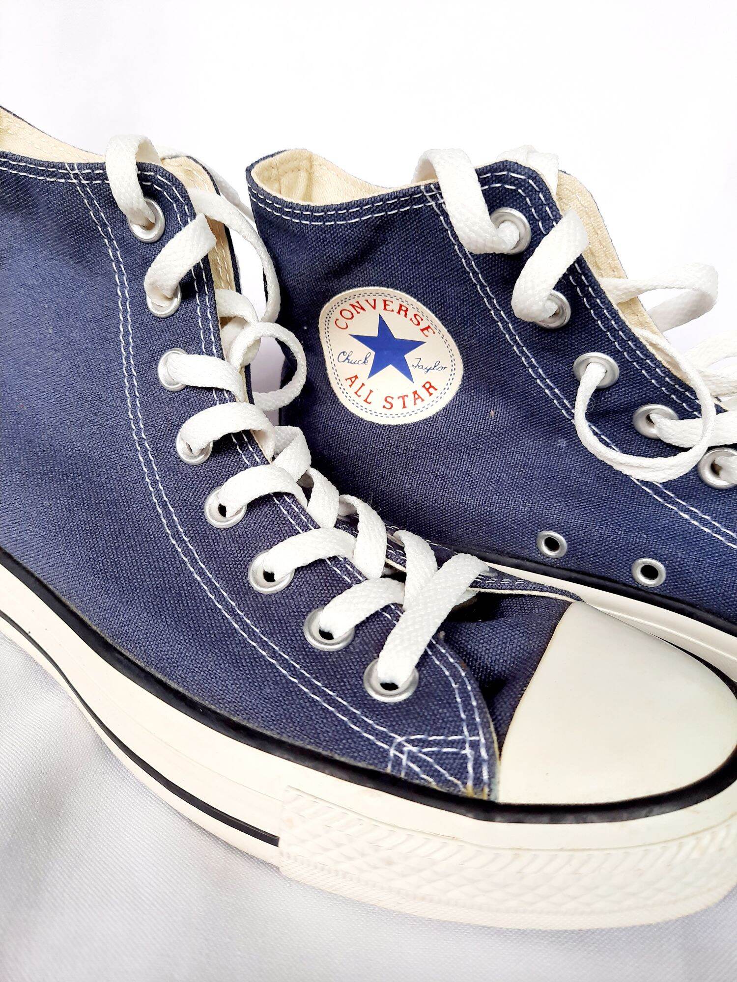 (Unisex) Converse All Star Chuck Taylor Navy Blue Highcut Sneakers ...
