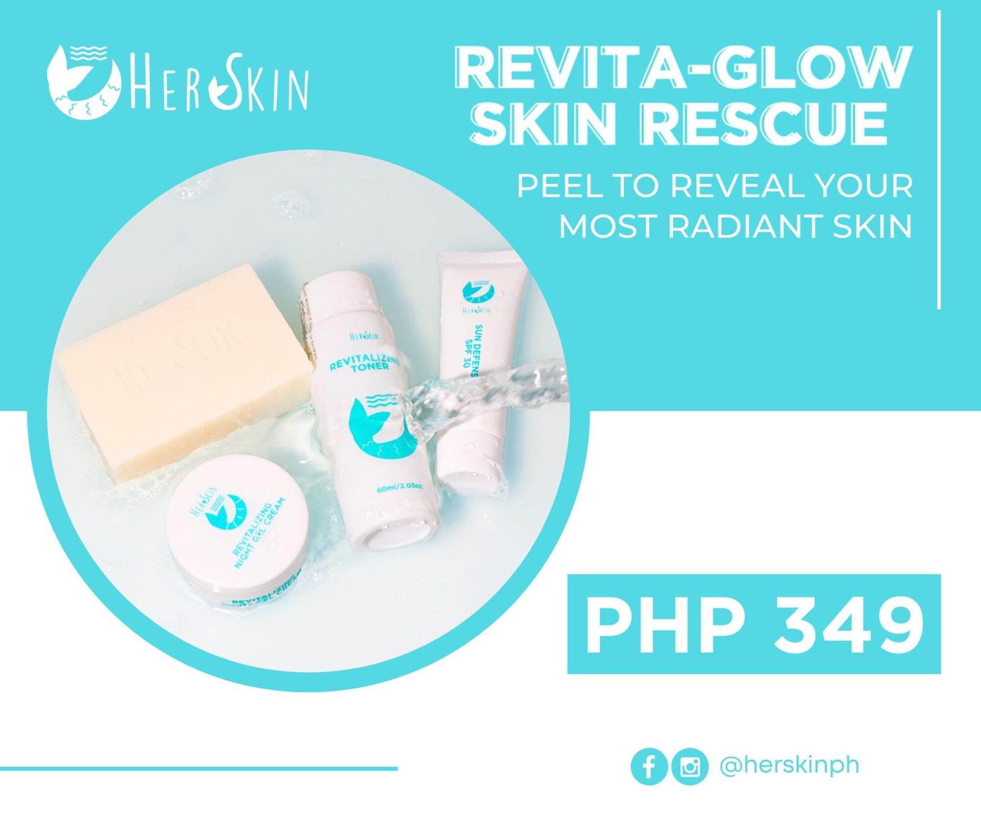 Her Skin Revita Glow Skin Rescue Complete Set Herskin [100% EFFECTIVE) HerSkin Secret Glow ...