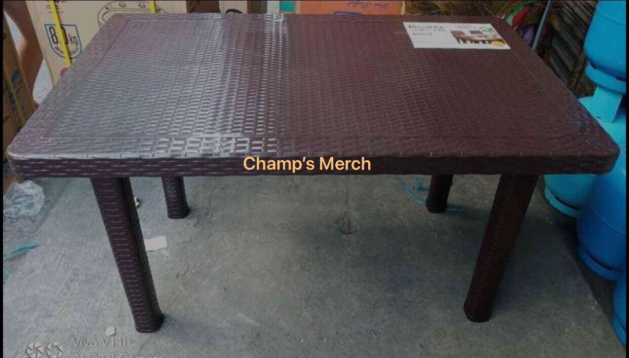 Zooey Rattan 6 Seater Table (Plastic) Palmera | Lazada PH