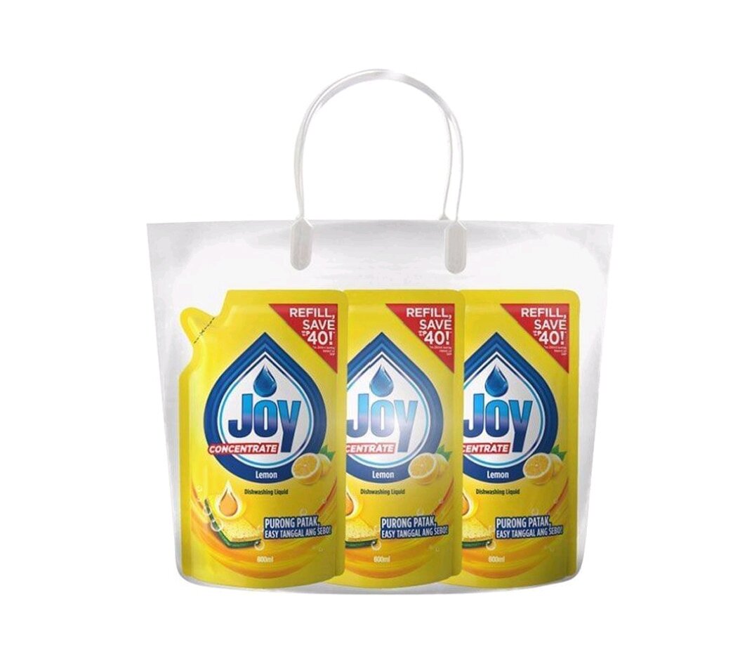 Joy Lemon Dishwashing Liquid Refill -540mlx3pcs | Lazada PH