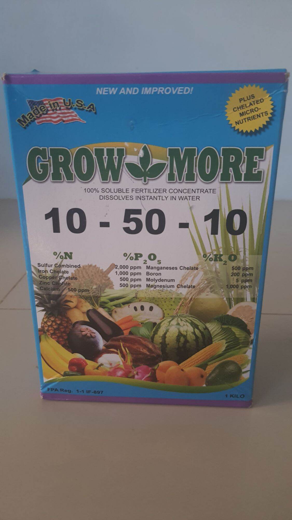 Grow More 10-50-10 Foliar Fertilizer ( 1 kg) | Lazada PH