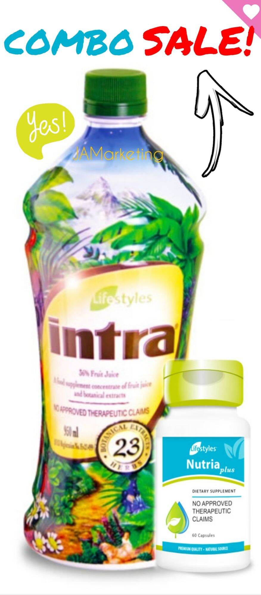 100% Original INTRA Liquid 950ml + Nutria Plus capsules by LIFESTYLES™️ ...