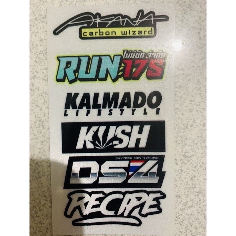 THAI REFLECTORIZE VISOR HELMET 3M STICKER SET 6”x3” | Lazada PH