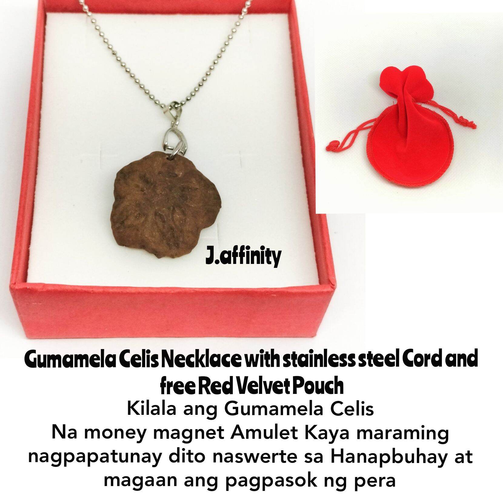 Gumamela Celis Necklace Authentic With Stainless Steel Cord And Free gumamela-celis-necklace-authentic-with-stainless-steel-cord-and-free