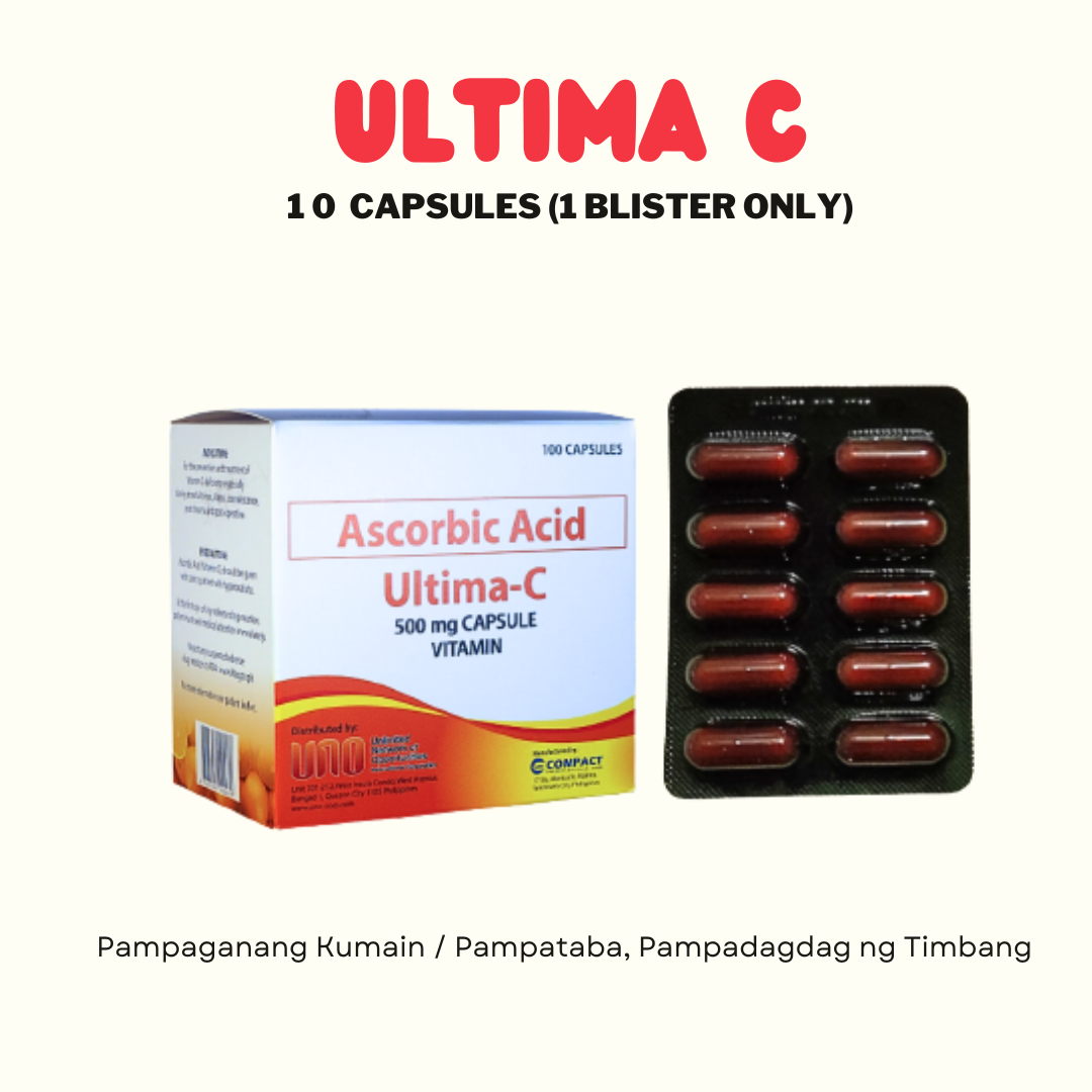 UNO ULTIMA C VITAMINS 10 CAPSULES (1 BLISTER) PAMPAGANANG KUMAIN ...