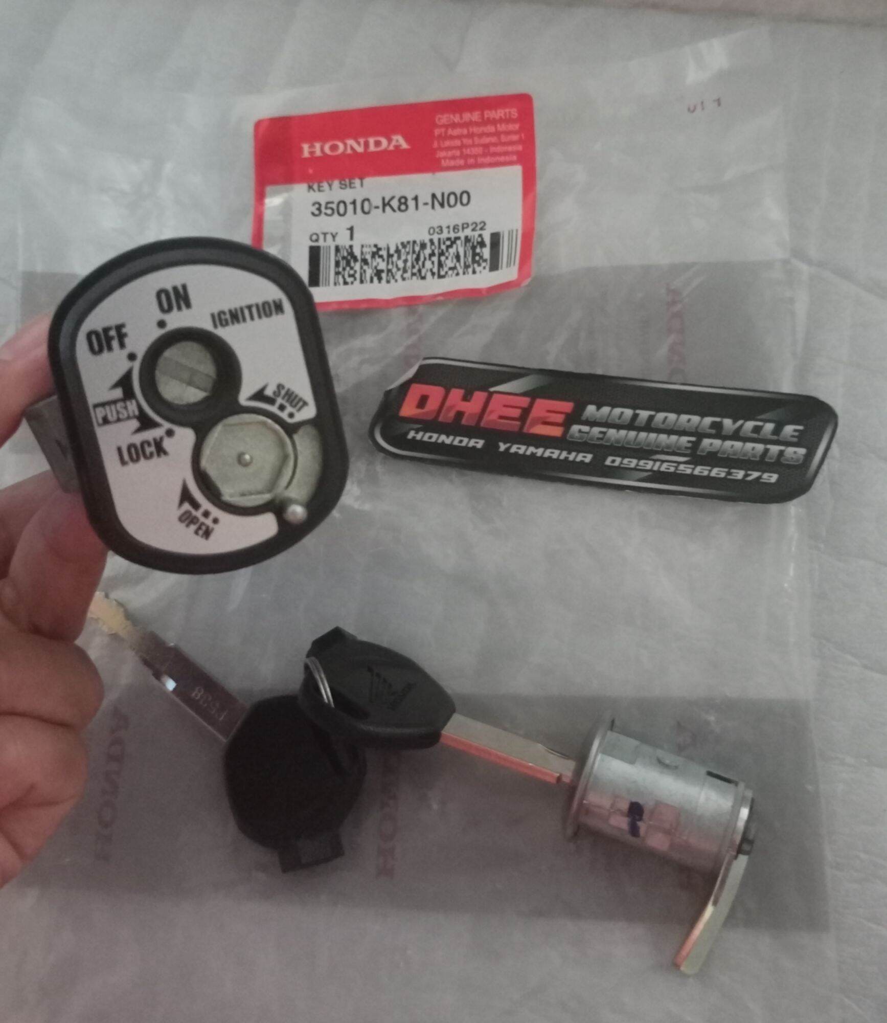 Genuine Key Set Honda Beat Fi V2 | Lazada PH