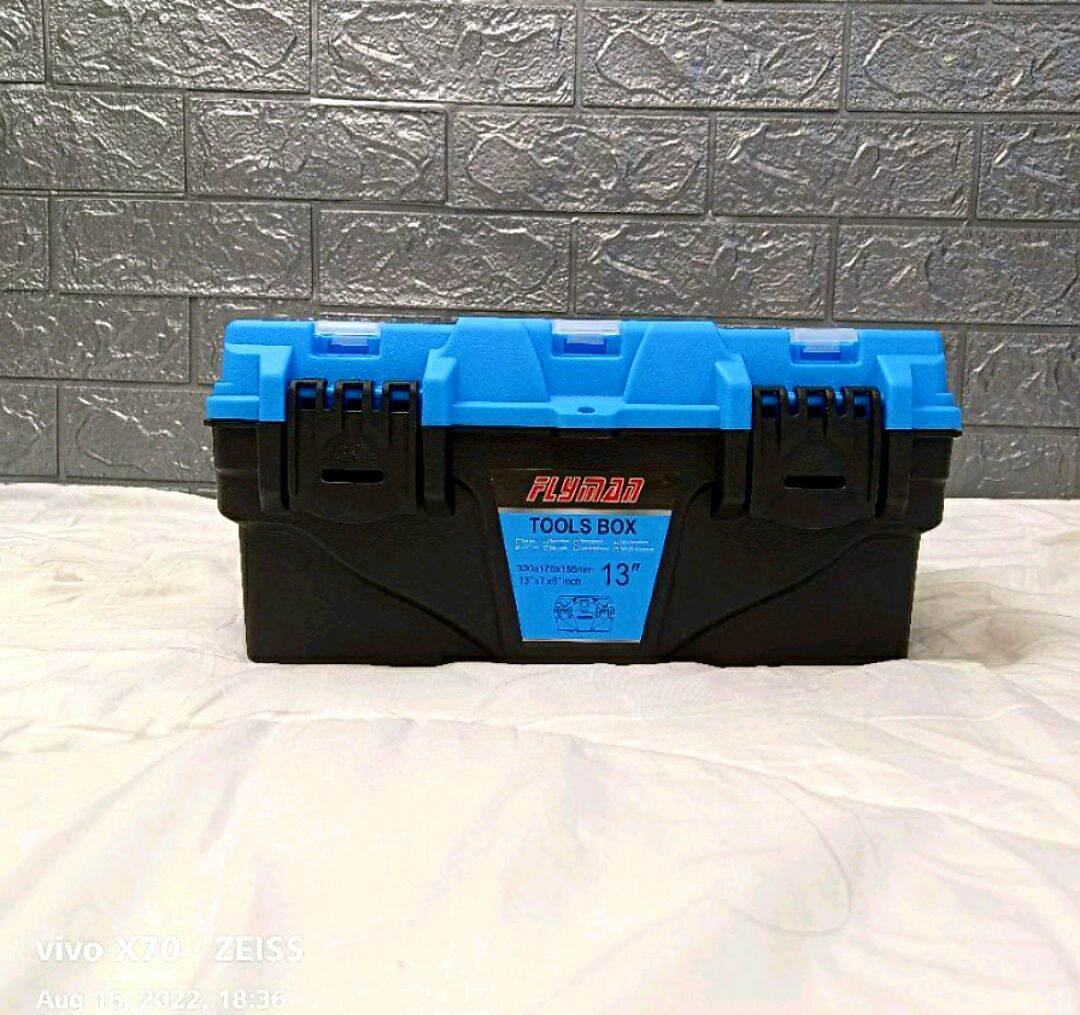 Flyman Heavy- duty Plastic Tool Box 13/15/18 Inches | Lazada PH