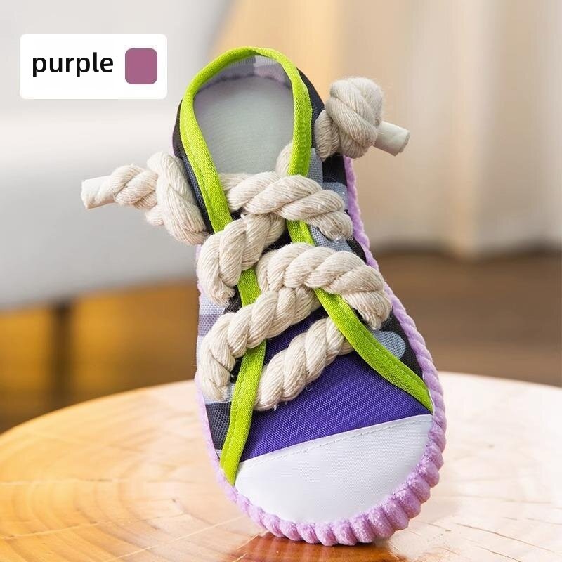 Dog Toys Pet Cotton Rope Slippers Sound Making Toys Dog Teeth Grinding ...