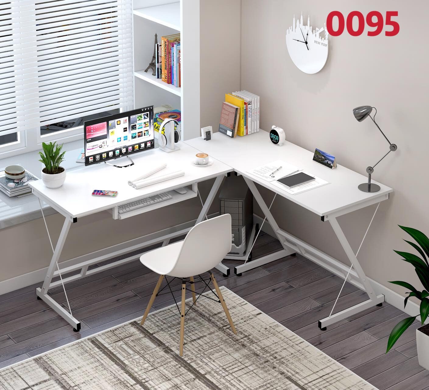 L-Shaped Corner Desk Computer Gaming Desk PC Table Study table Home ...