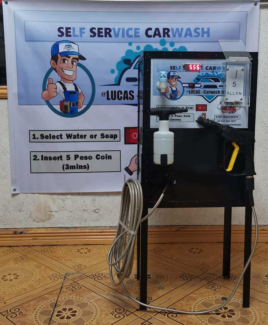 Calle Uno - 2 in 1 Carwash Vendo Machine | Lazada PH