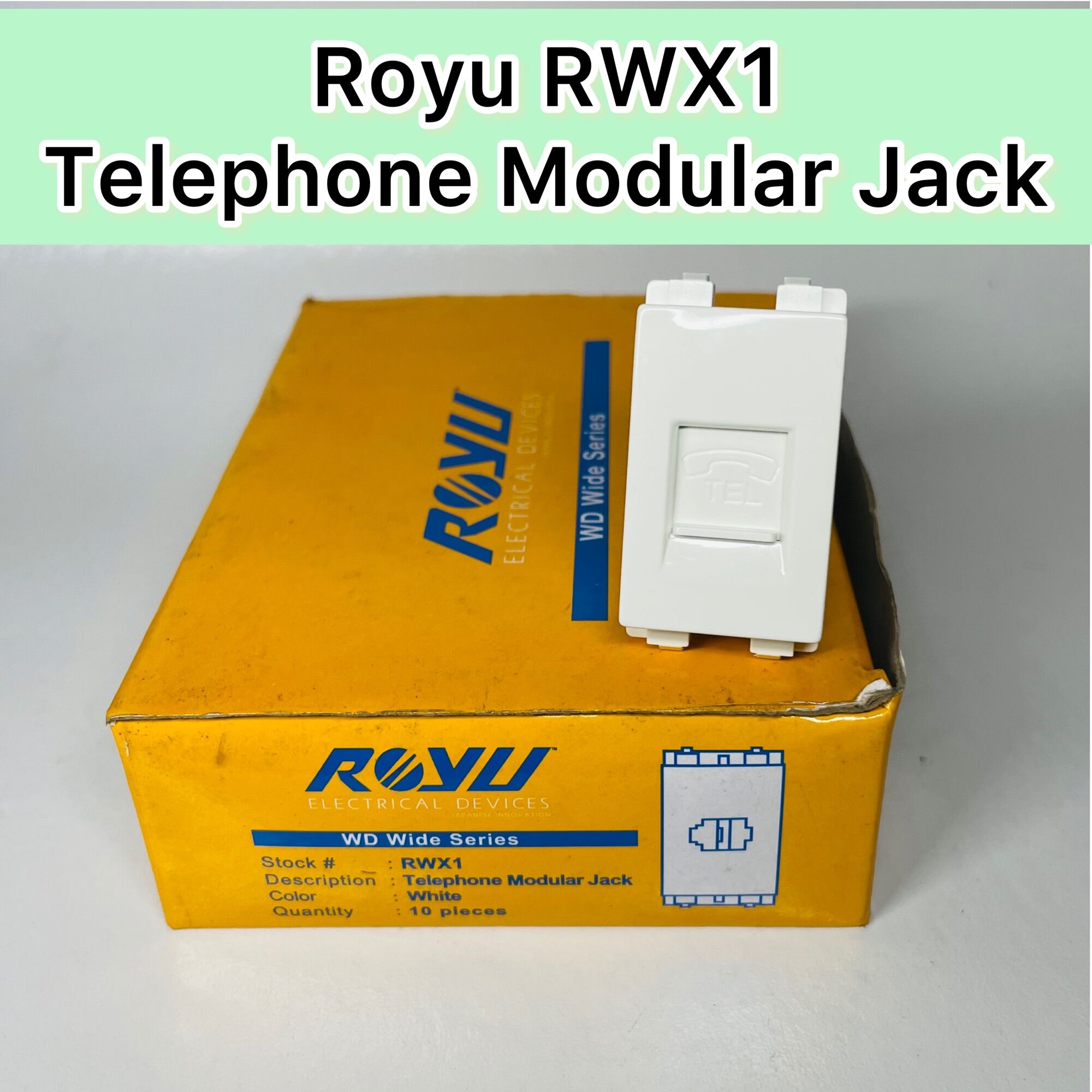Electrical-Royu RWX1 Telephone Modular Jack | Lazada PH