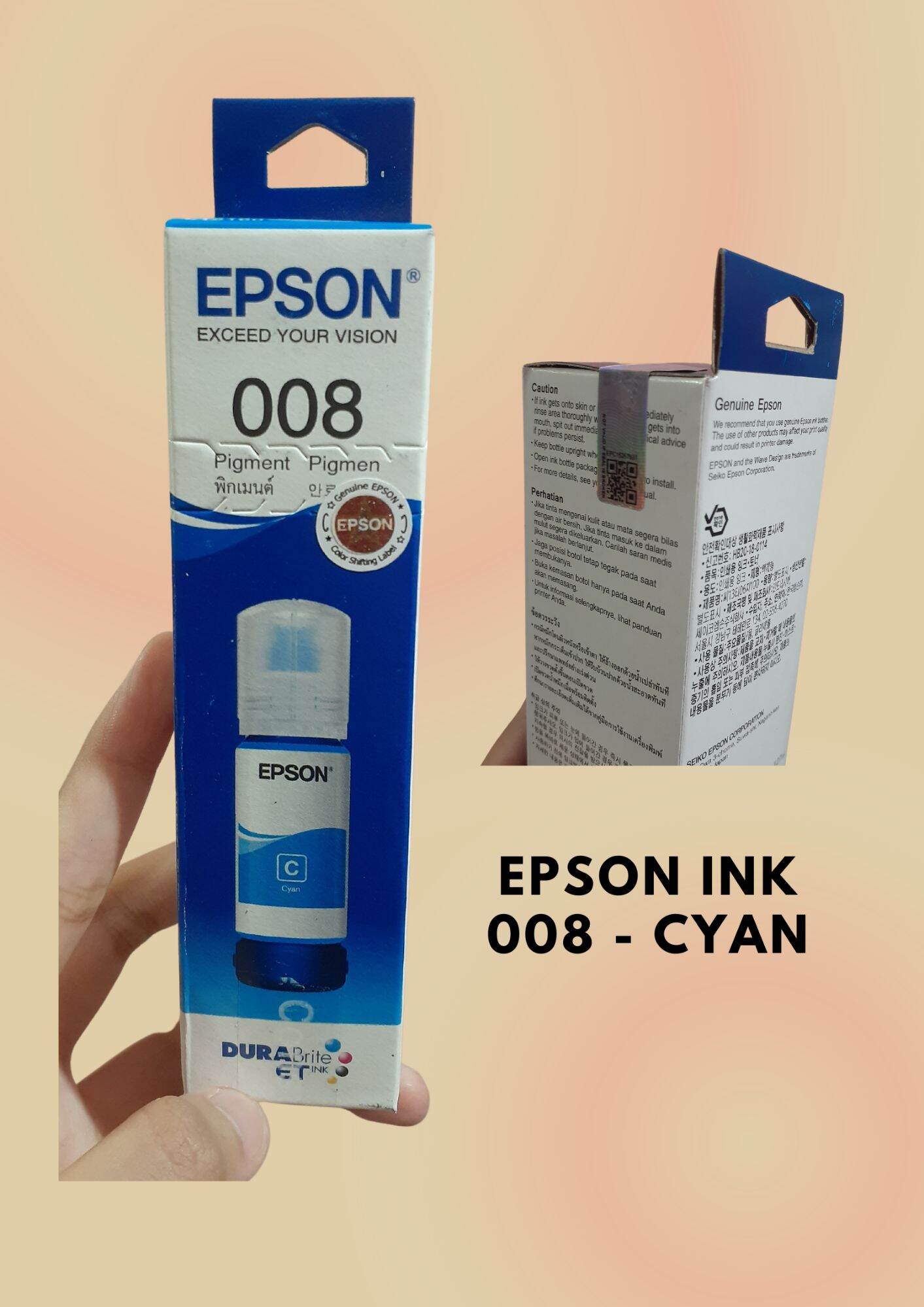 EPSON INK 008 CYAN 70ml COMPATIBLE FOR L15150 / L15160 / L6550 / L6570 ...