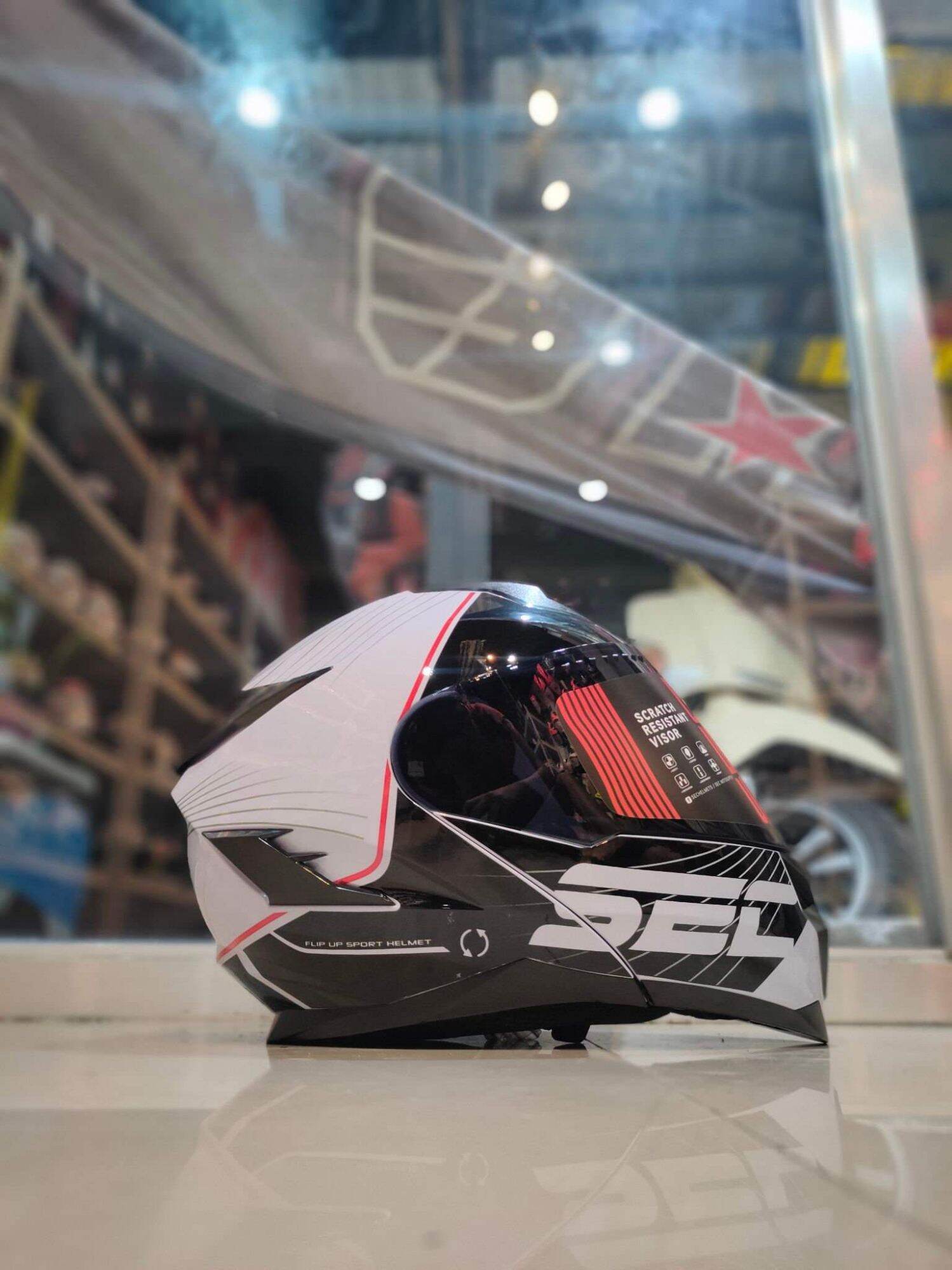 SEC REVOLT KUIPER ICE MODULAR HELMET DUALVISOR WITH EXTRA CLEAR VISOR ...