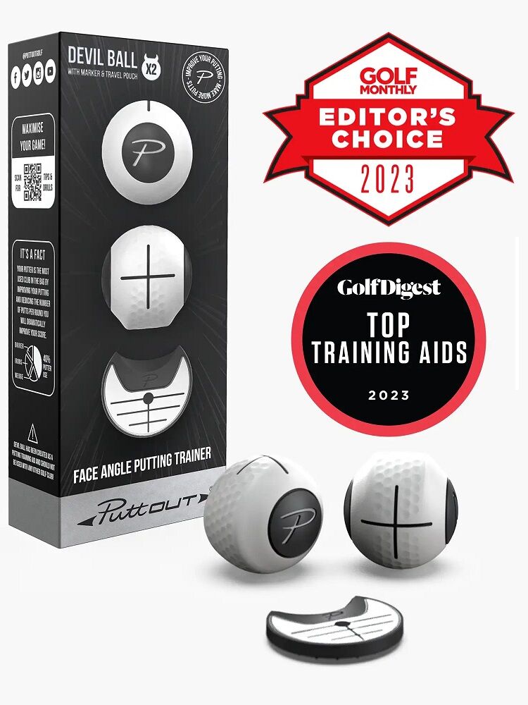PuttOUT Devil Ball Practice Golf Club Magical Ball with Multi-Shell ...