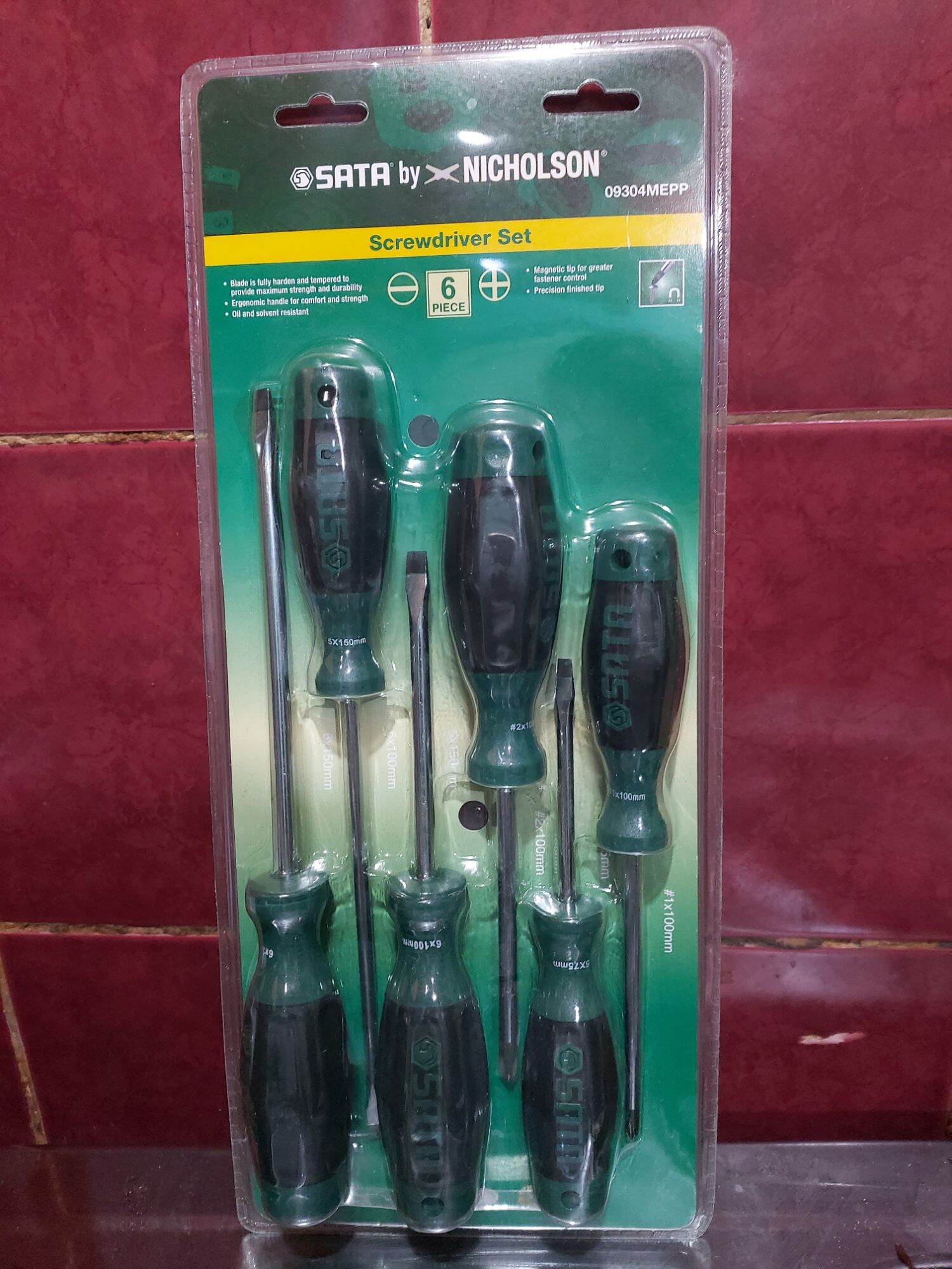 SATA BY NICHOLSON SCREWDRIVER SET 6PCS/SET #09304MEPP | Lazada PH