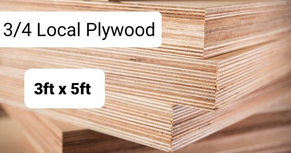 3/4 Local Plywood - 3ft x 5ft | Lazada PH