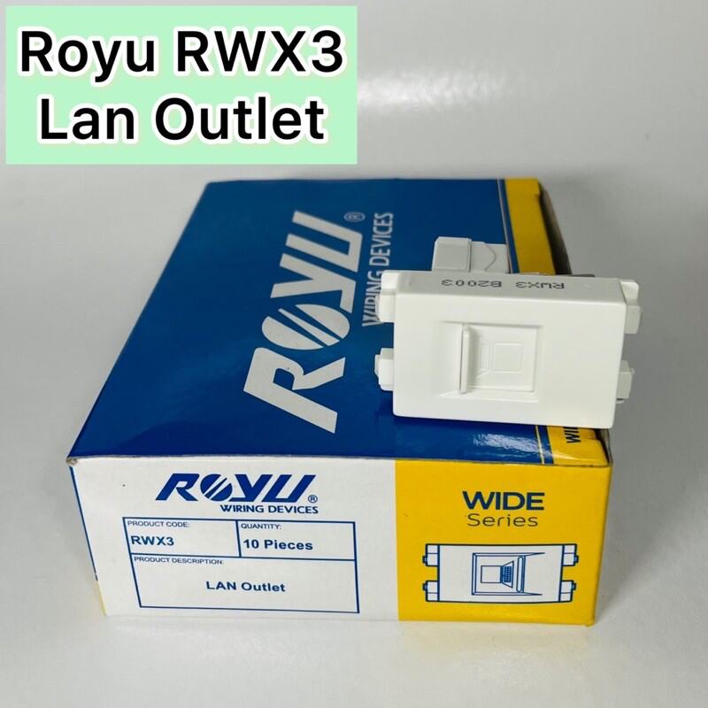 Royu RWX3 Lan Outlet / Internet Outlet Wide Series Wiring Devices ...