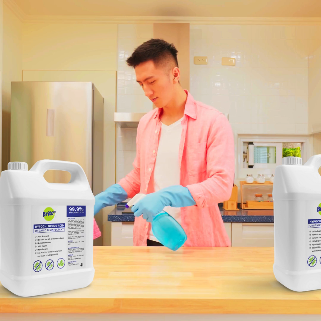 BritePH Hypochlorous Acid Multi-surface Disinfectant (28Liters Yield ...