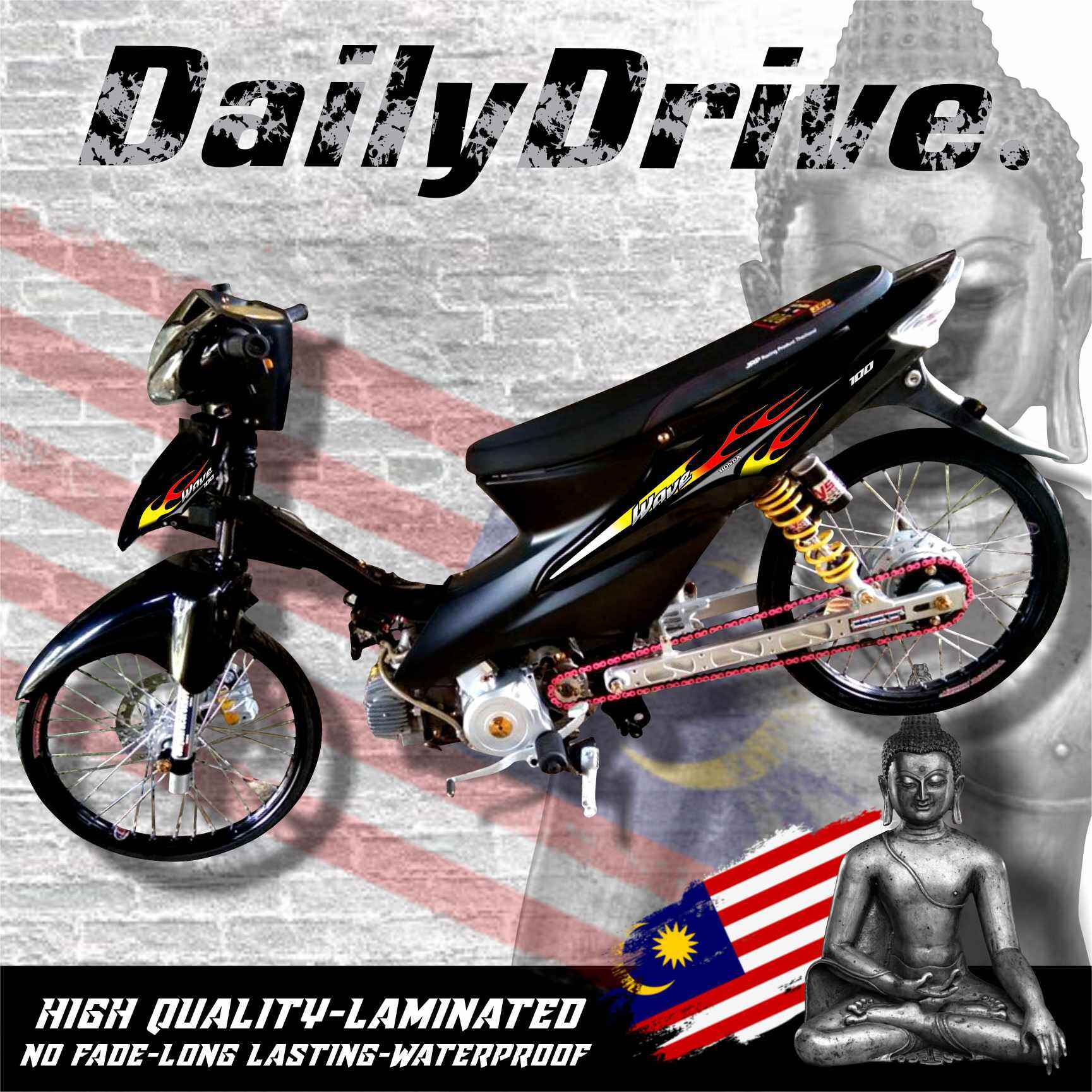 100 Wave Sticker Design Jual Striping Wave 100 Terlengkap Harga