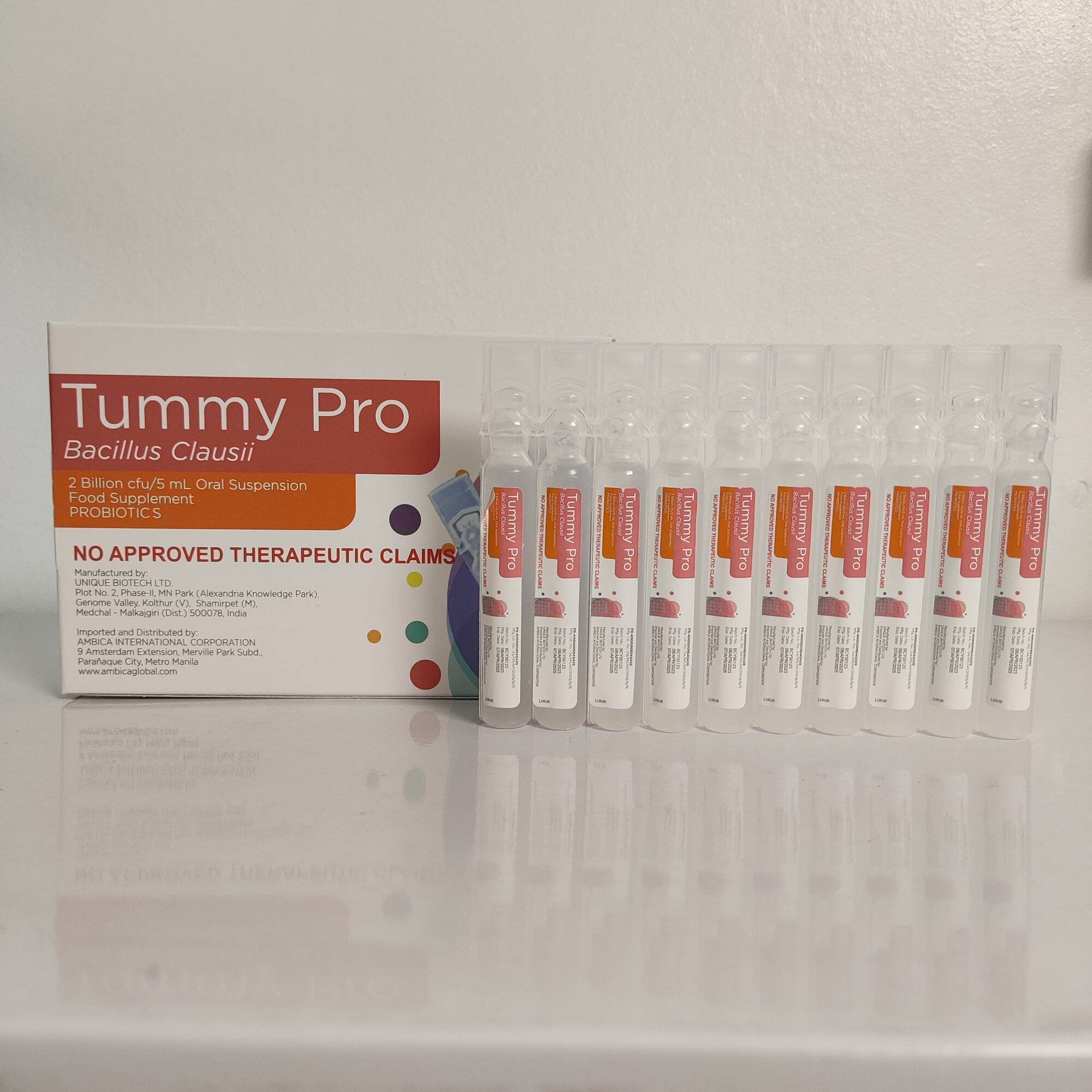 Bacillus Clausii NEW Tummy Pro Probiotic Supplement for Adult and Kids ...