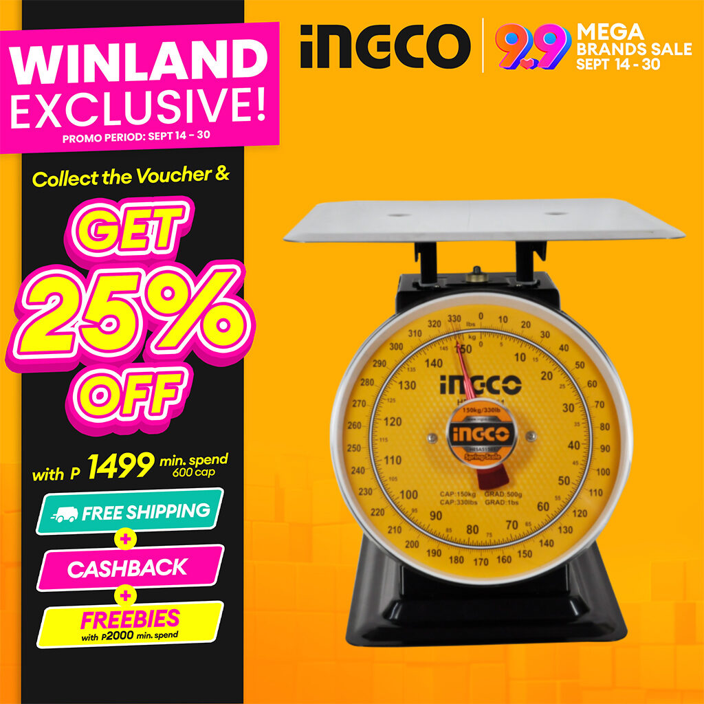 INGCO by Winland Spring Table Weighing Scale Kilo Weight 150kg ...