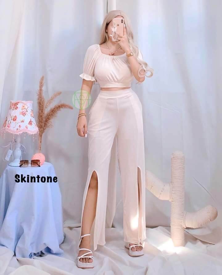 Jill 2 way off shoulder puff terno pants | Lazada PH