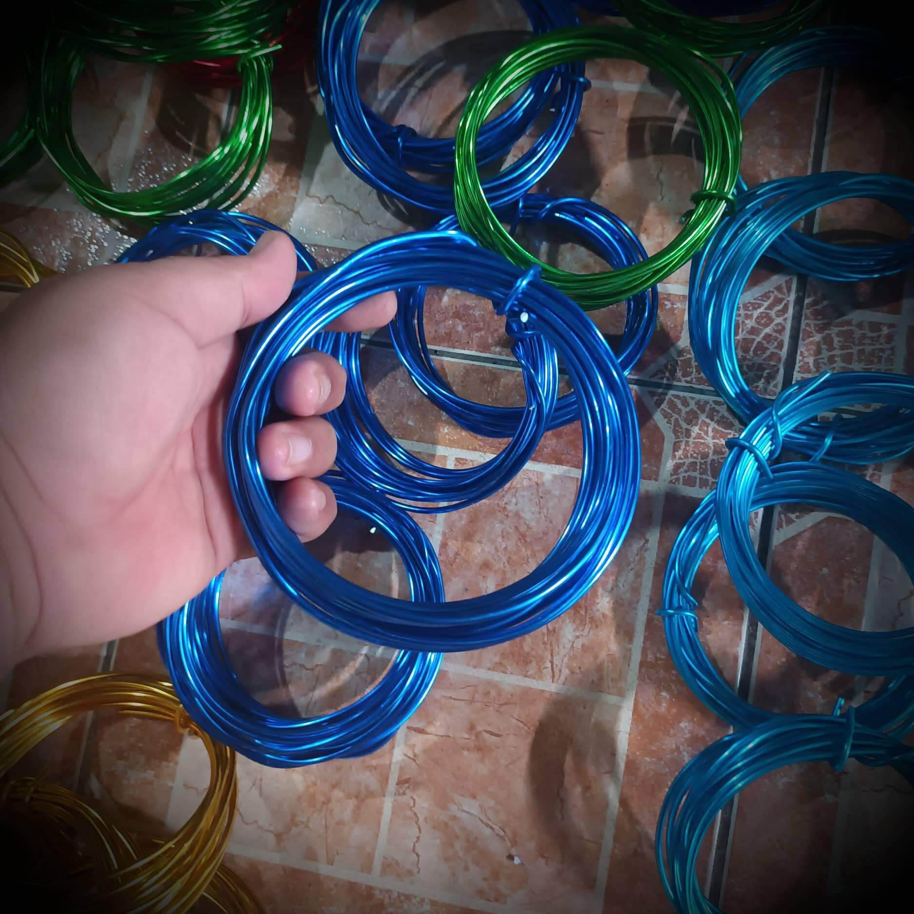 5 meters COLORED ALUMINUM WIRE (1mm,1.5mm,2mm,2.5mm,3mm) | Lazada PH