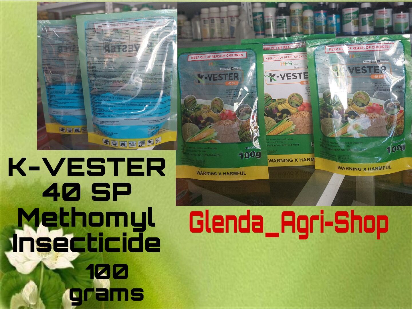 K-VESTER 40 SP Methomyl Insecticide (100 grams) | Lazada PH