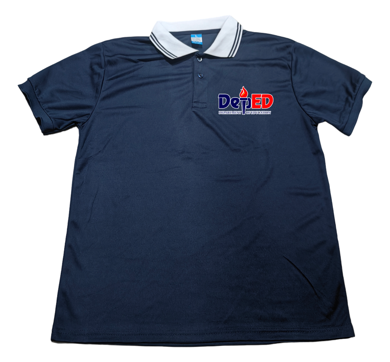 Customized DEPED MATATAG Navy Blue/White Drifit Polo Shirt | Lazada PH