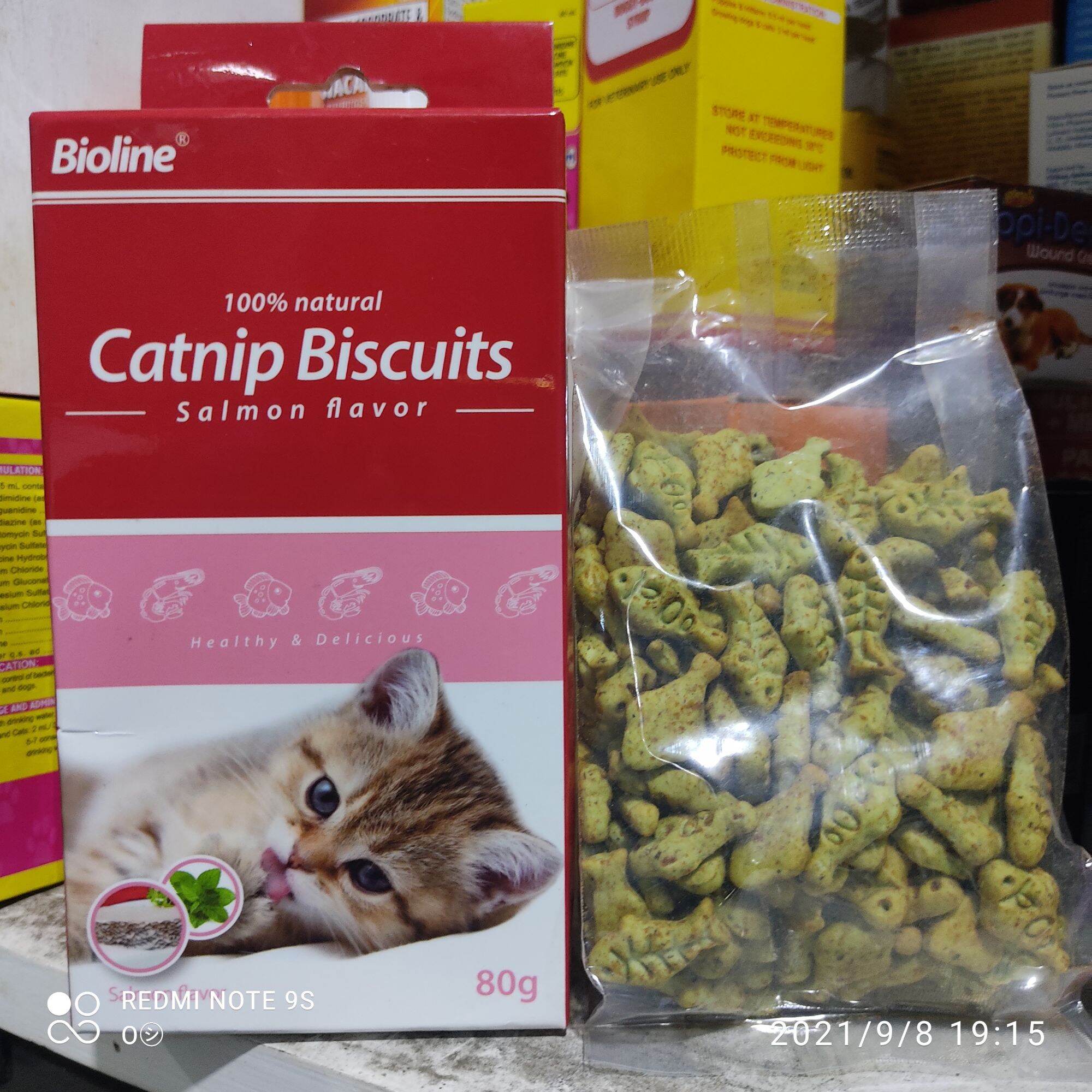 CATNIP BISCUITS (80g) catnip biscuits, salmon flavour,healthy and ...
