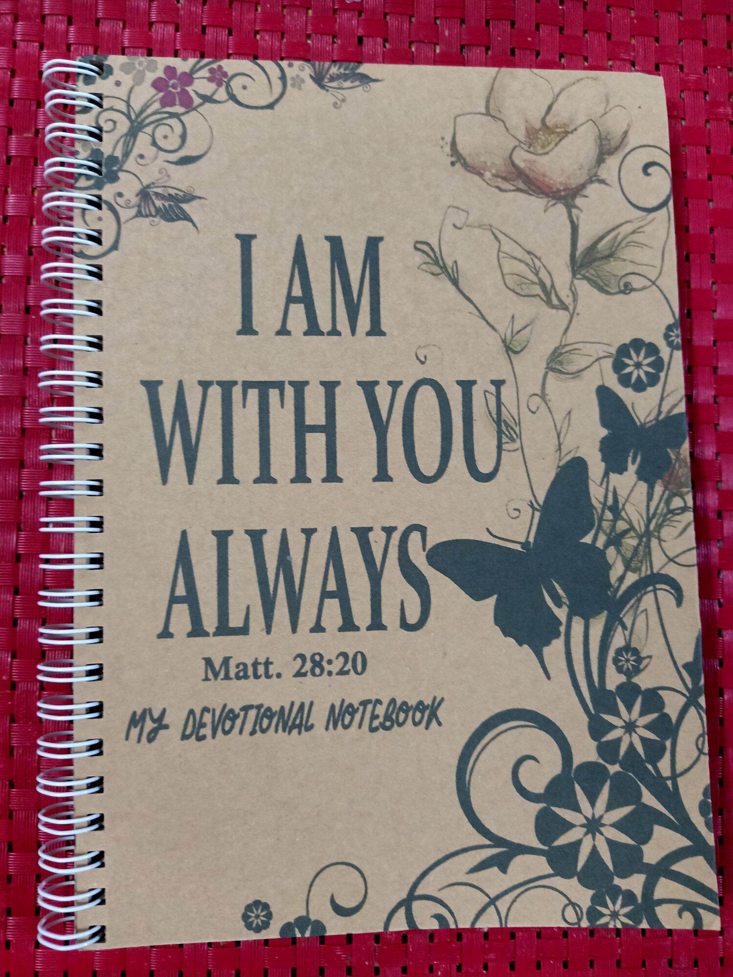 DEVOTIONAL NOTEBOOK (KRAFT PAPER) with Bible reading monitoring sheets ...