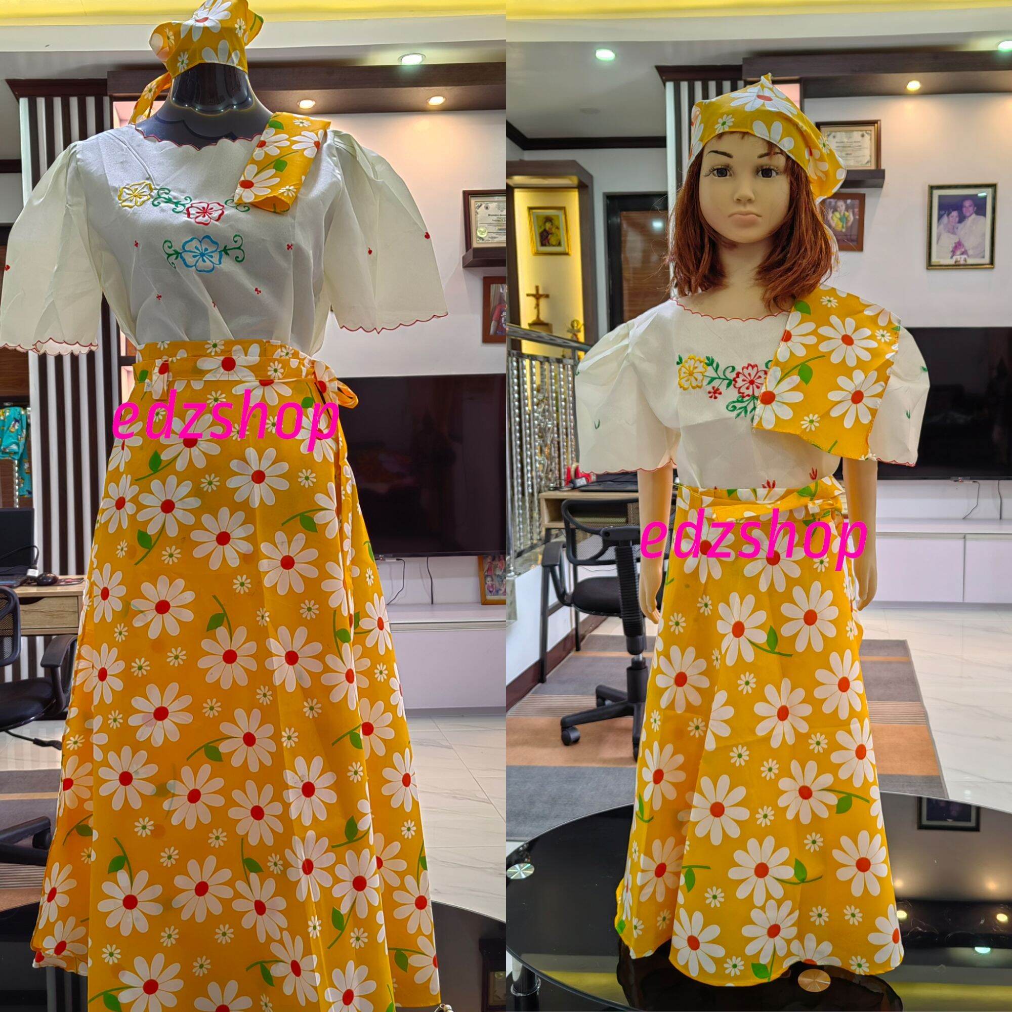 kimuna set (KIDS TO ADULT)costume buwan ng wika | Lazada PH