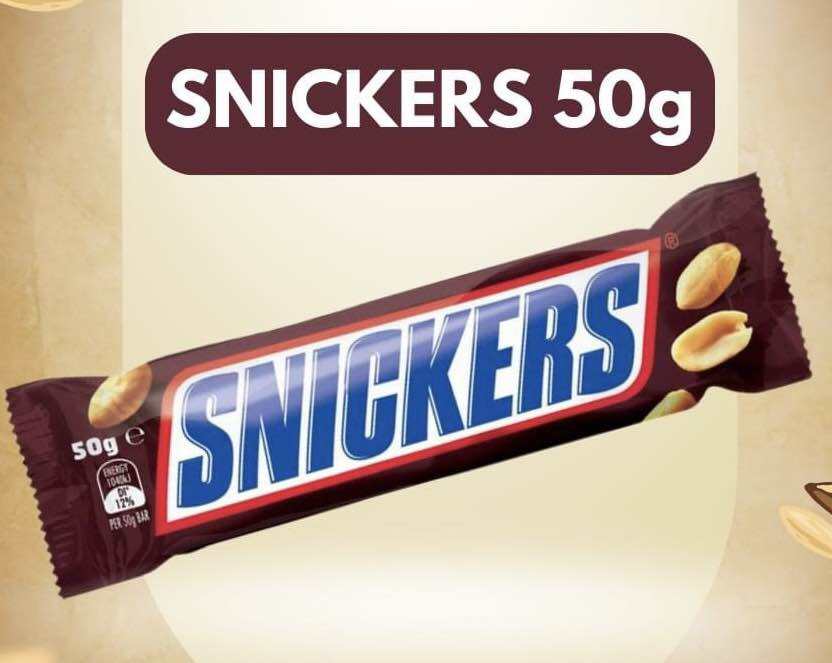 Snickers Chocolate Bar 45g or 50g, snack pack of 3, 6 or 10 pcs. (good ...