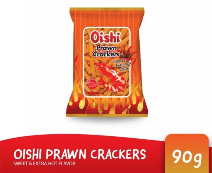 OISHI PRAWN CRACKERS | SWEET AND EXTRA HOT FLAVOR | 90 GRAMS | Lazada PH