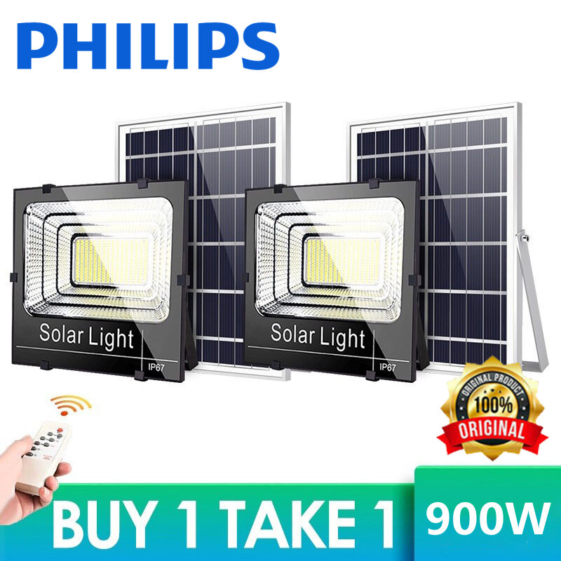 PHILIPS Super Brilliant 500W Solar Light Outdoor LED Light solar flood ...