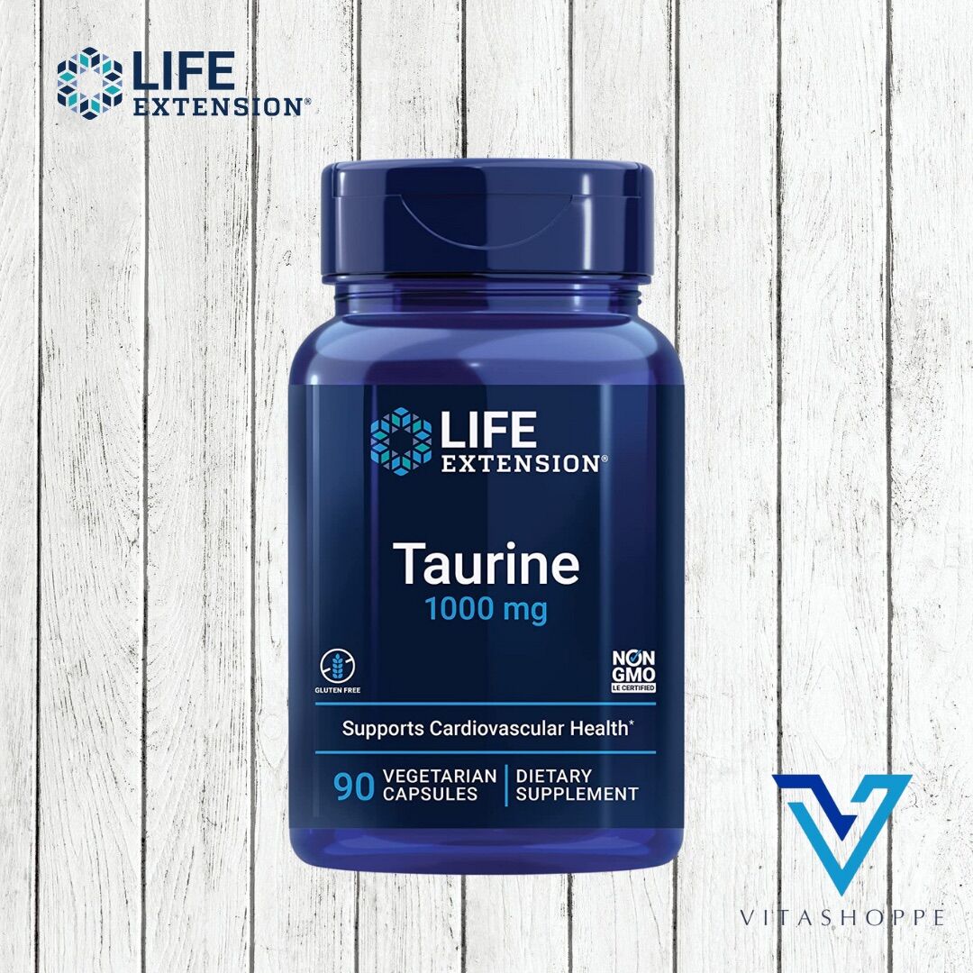 Life Extension Taurine 1000mg 90 Vegetarian Capsules | Lazada PH