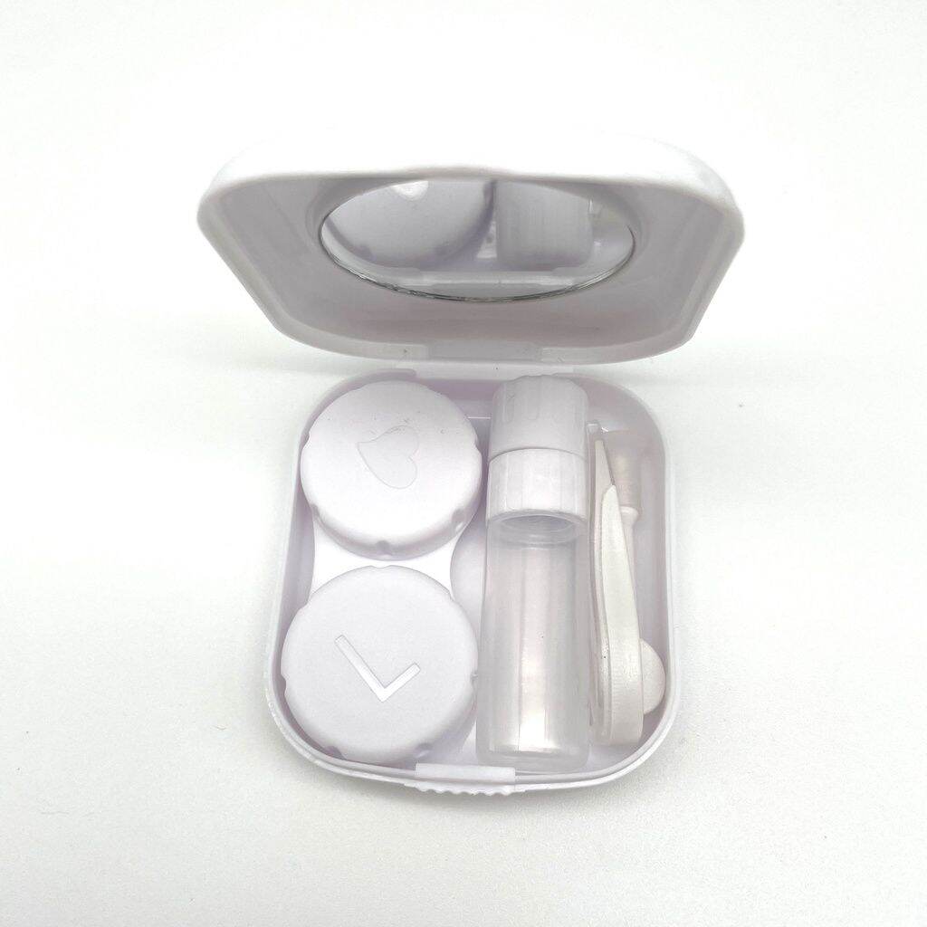 Premium Pastel Coloured Contactlense Case Kit For Travel Complete Set ...