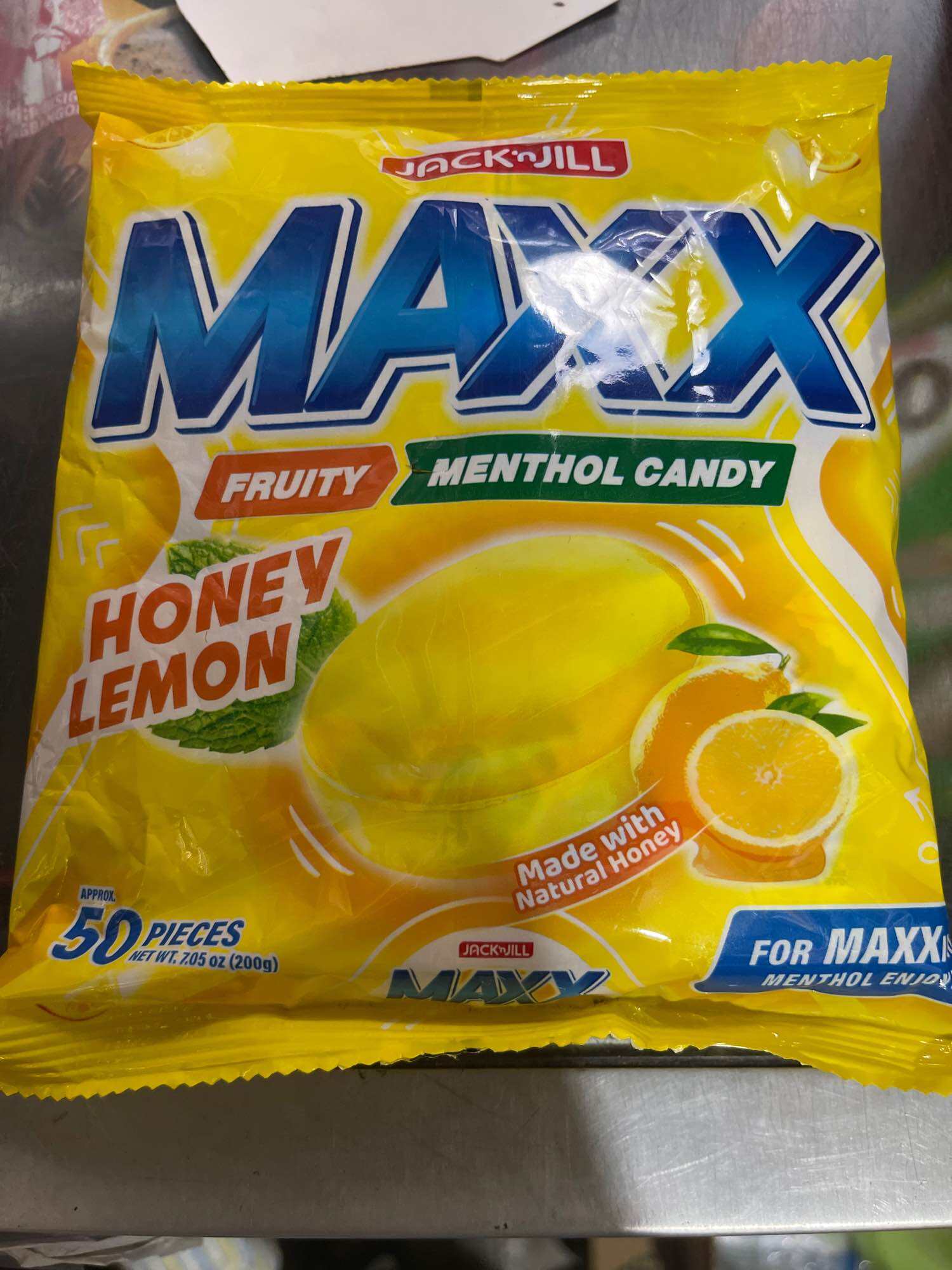 Maxx Menthol Candy Honey Lemon 50 pcs 200g | Lazada PH
