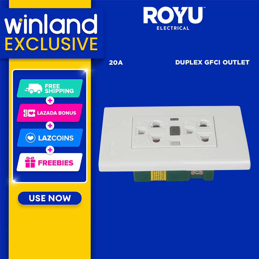 Royu by Winland Wiring Devices Ground-Fault Circuit Interrupter 20A ...