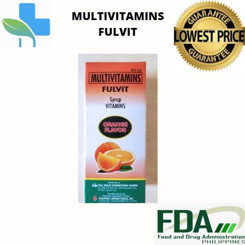 MULTIVATAMINS for Kids FULVIT 60ml Syrup | Lazada PH