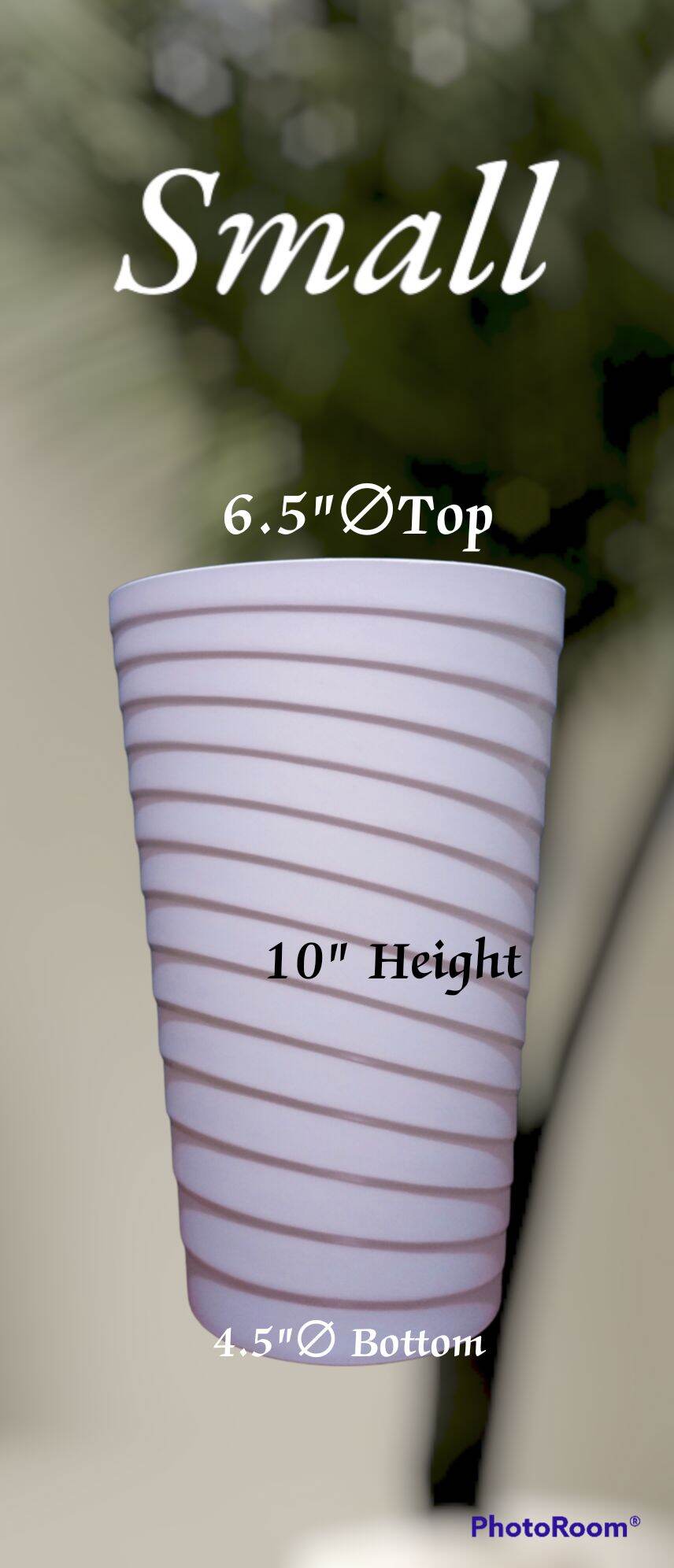Classy Tall Pots for your Beautiful Plants!! White and Black | Durable ...
