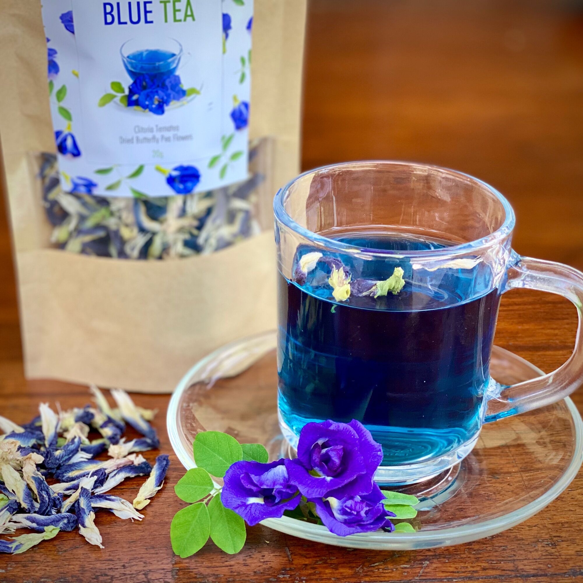 Organic Dried Butterfly Pea Flowers - Clitoria Ternatea - Blue Ternate ...