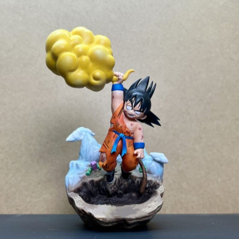 Dragon Ball Anime Figure Gk Kid Goku Catching Cloud Goku Battle-Damaged ...