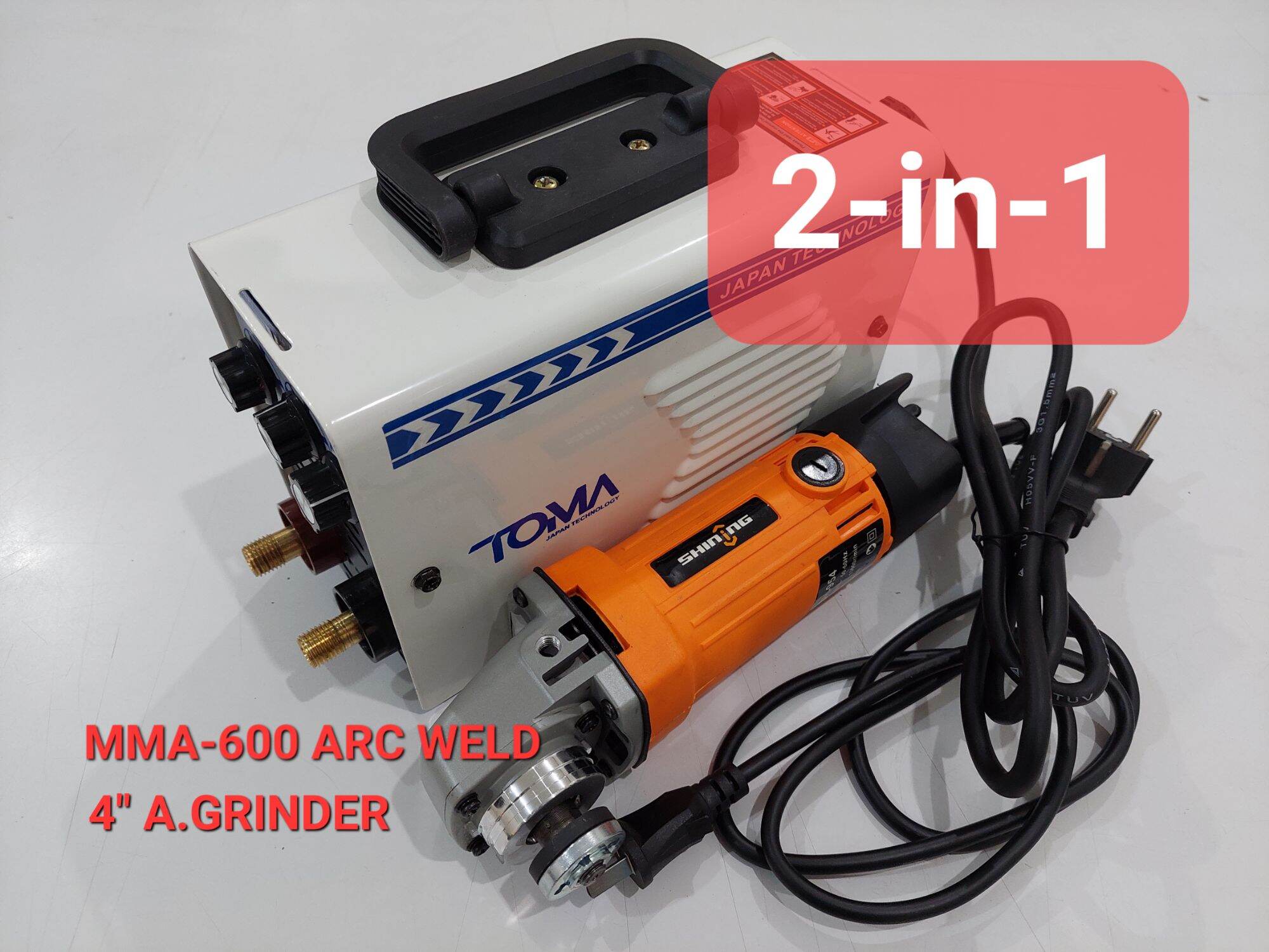 TOMA JAPAN WELDING MACHINE & SH GRINDER PACKAGE, MMA-600 & 4" A.GRINDER ...