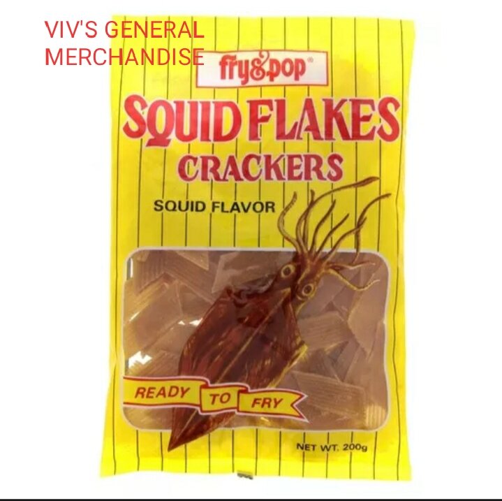 Fry and Pop Squid Flakes Crackers ( 200g ) | Lazada PH
