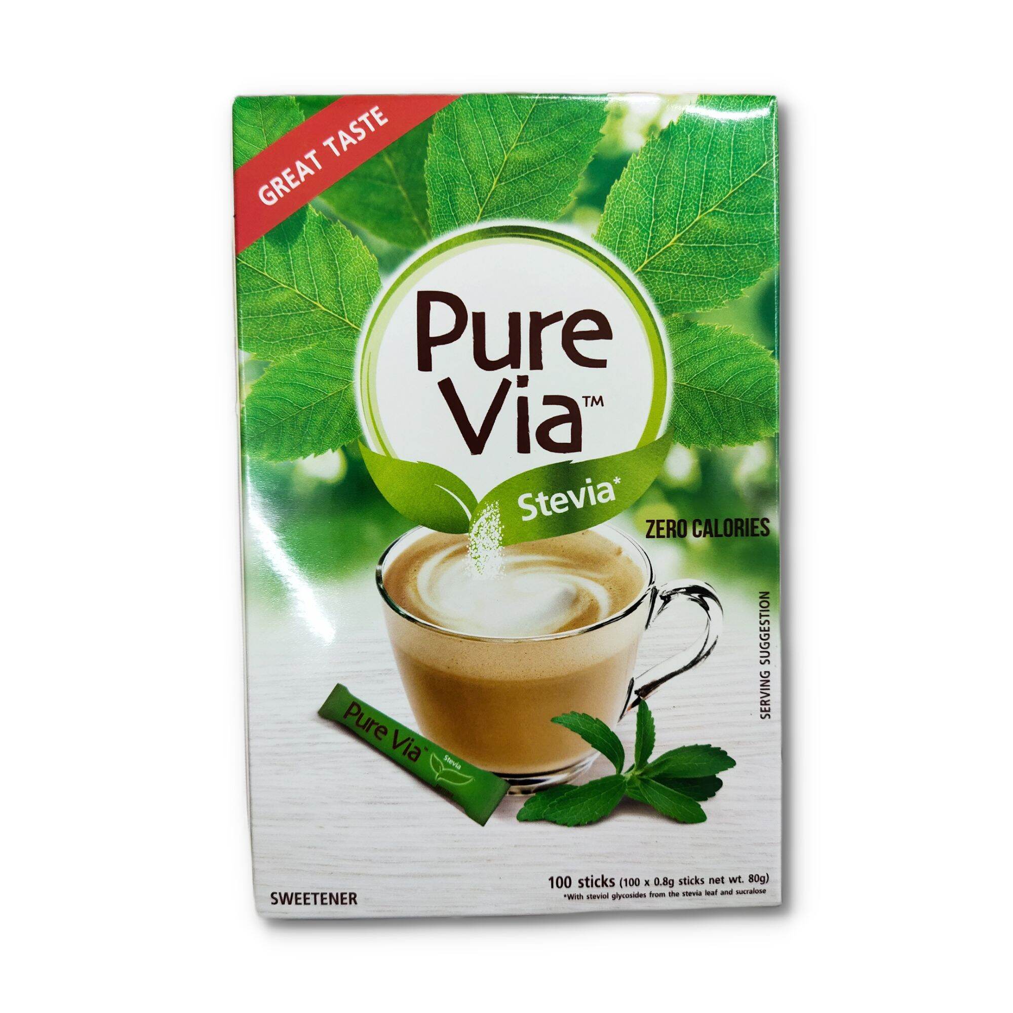 100sticks stevia pure via for keto diet sweetener | Lazada PH