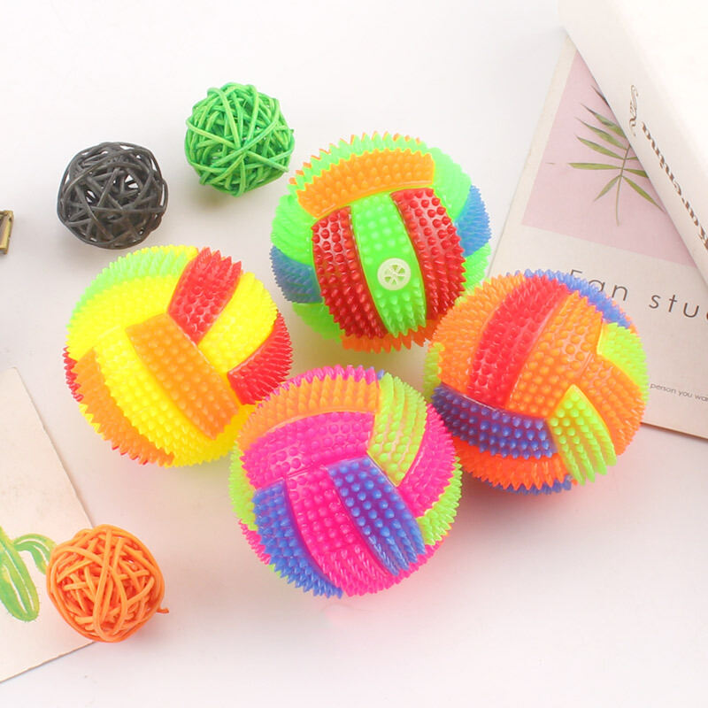 Glowing Ball Dog Toy Led Puppy Bouncy Chew Dog Ball Molar Toy Pet Color ...