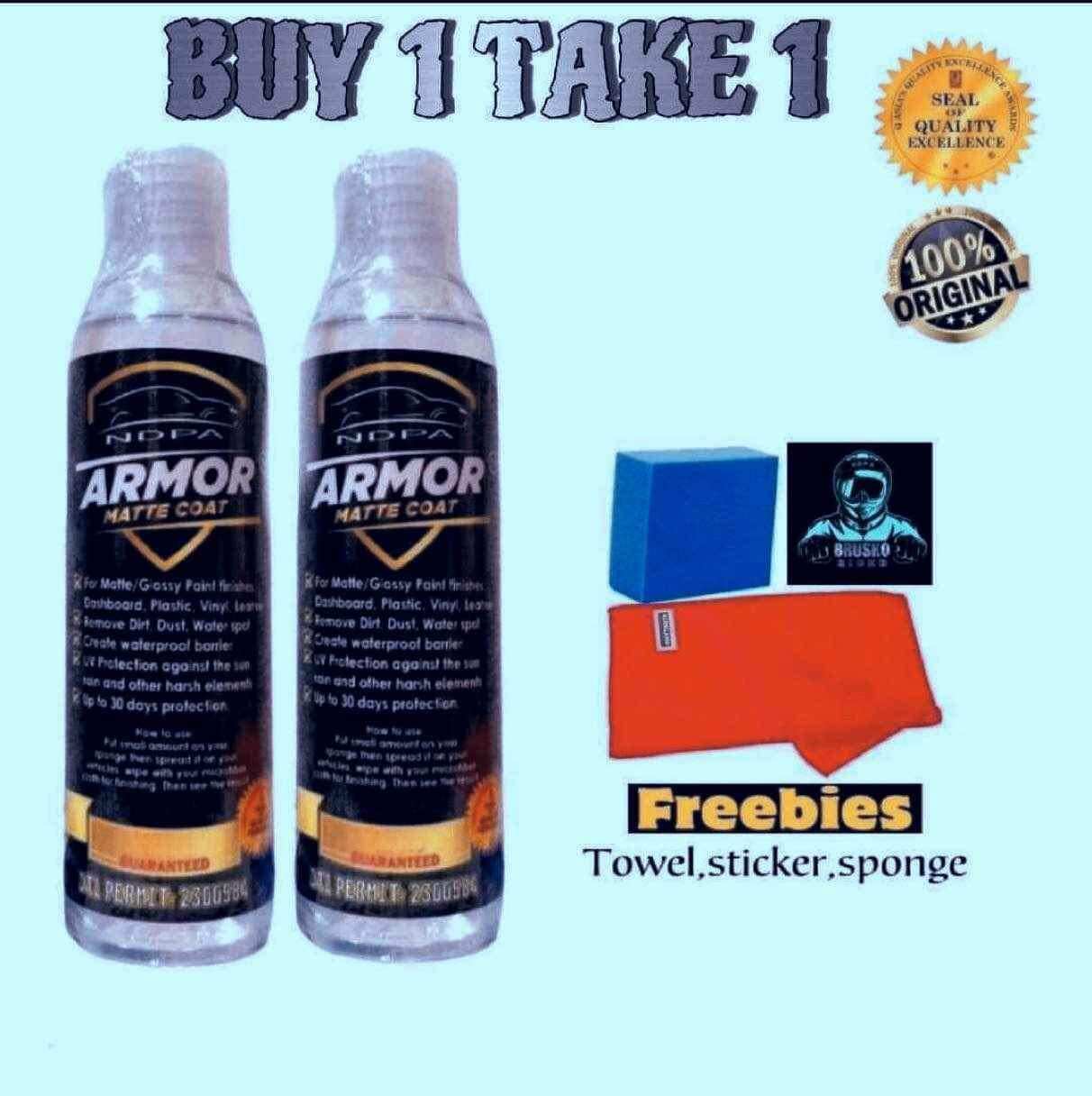 Original armor matte coat buy 1 take 1 with freebies | Lazada PH