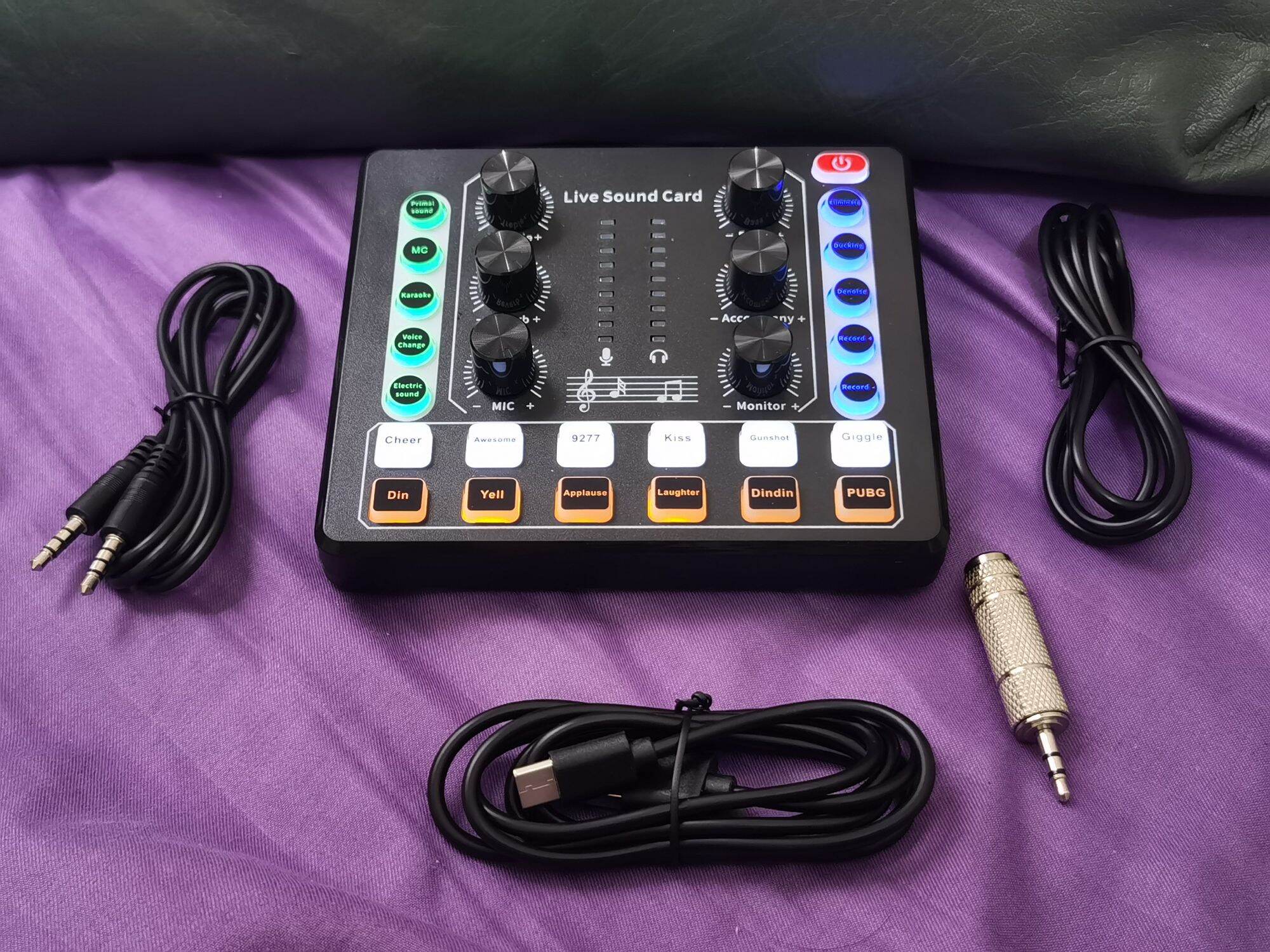 Original M8 Live Sound card Latest 2024 With 4 Voice Changer Available ...