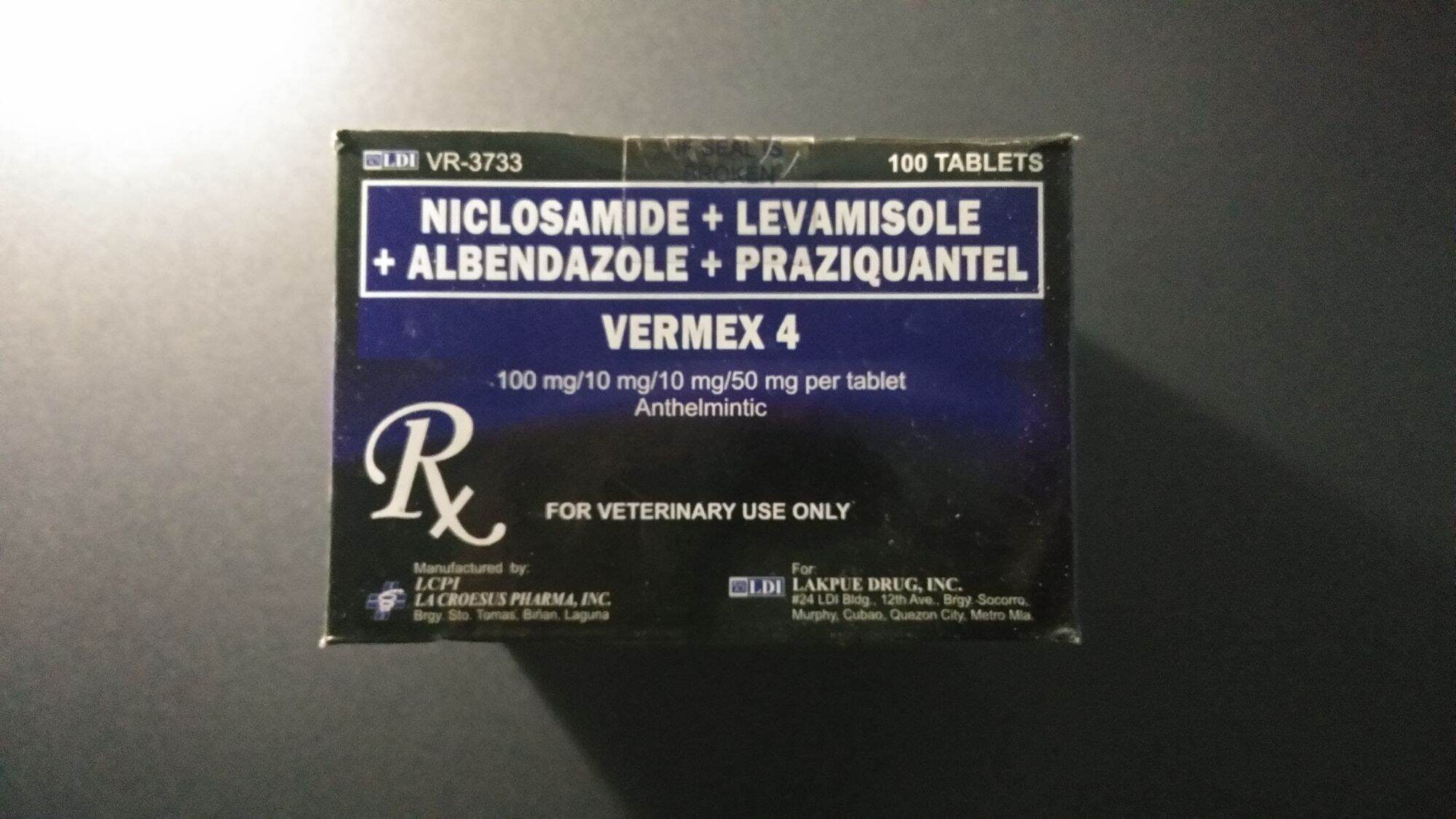 VERMEX 4 - 100 TABLET | Lazada PH